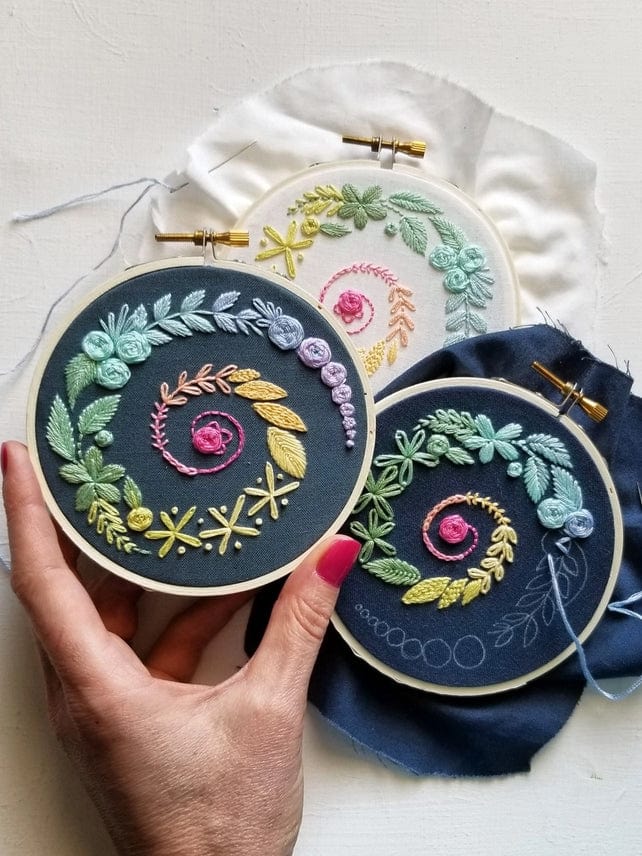 *February pre-order* 5" 'Love Grows' Butterfly Embroidery Kit ...